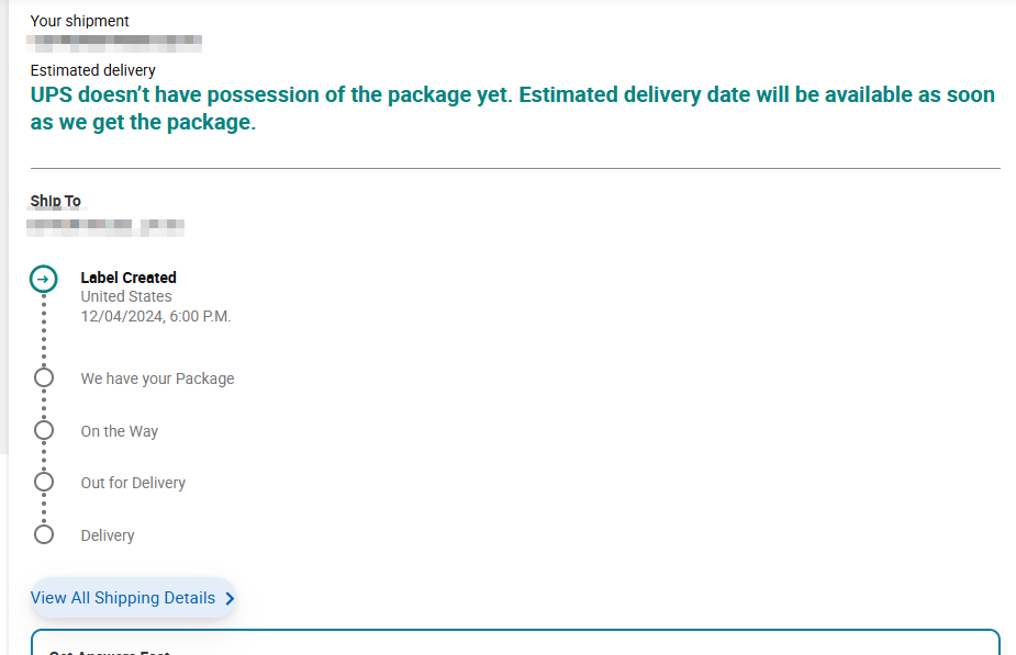 Why does my UPS tracking say label created after 48 hours? – Paper Culture